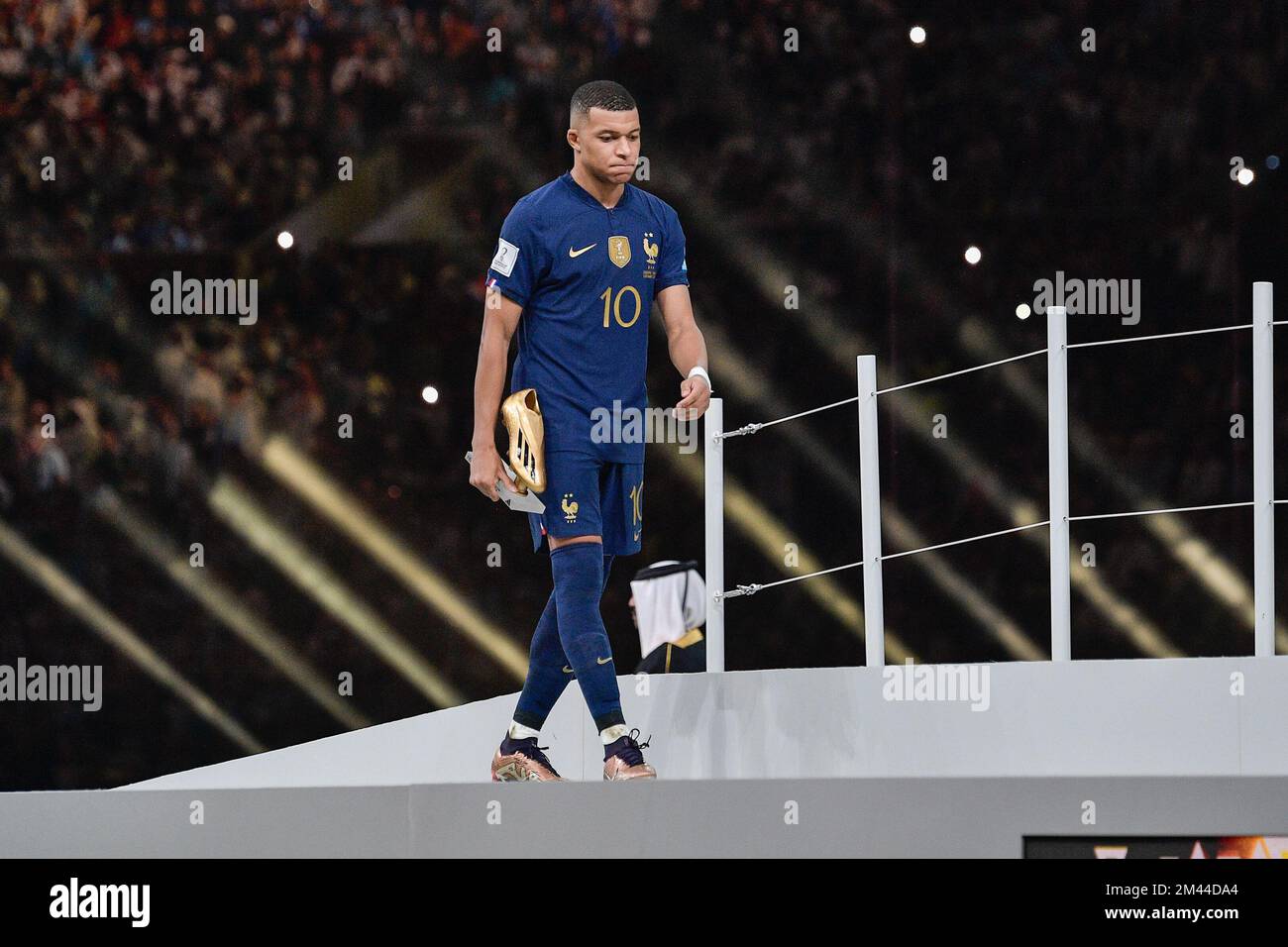 LUSAIL CITY, QATAR - DECEMBER 18: Kylian Mbappe of France with his ...