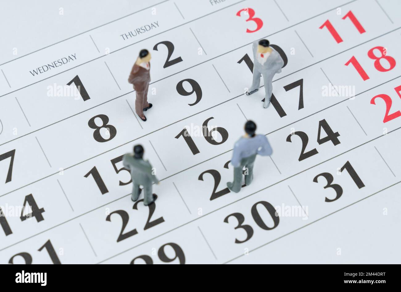 Business and finance concept. There are miniature figures of ...