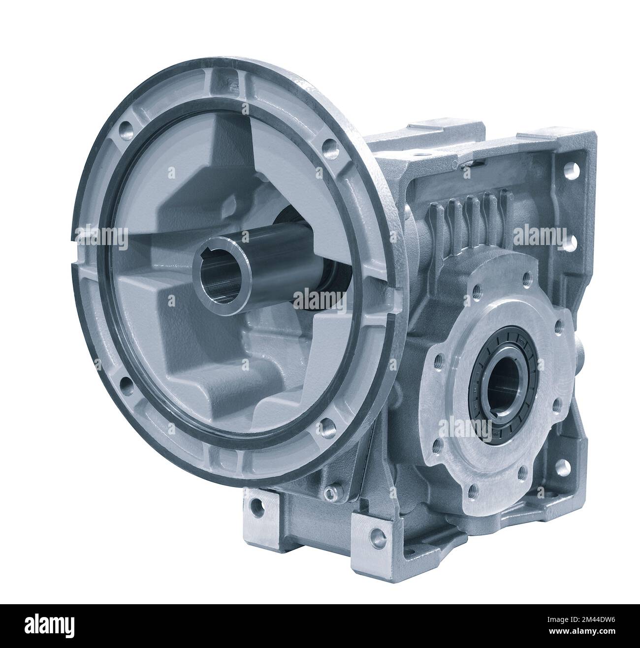 Reducer gearbox close up on white, industrial concept Stock Photo - Alamy