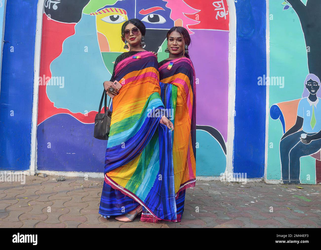 Kolkata, India. 18th Dec, 2022. Participants pose for a photo during ...