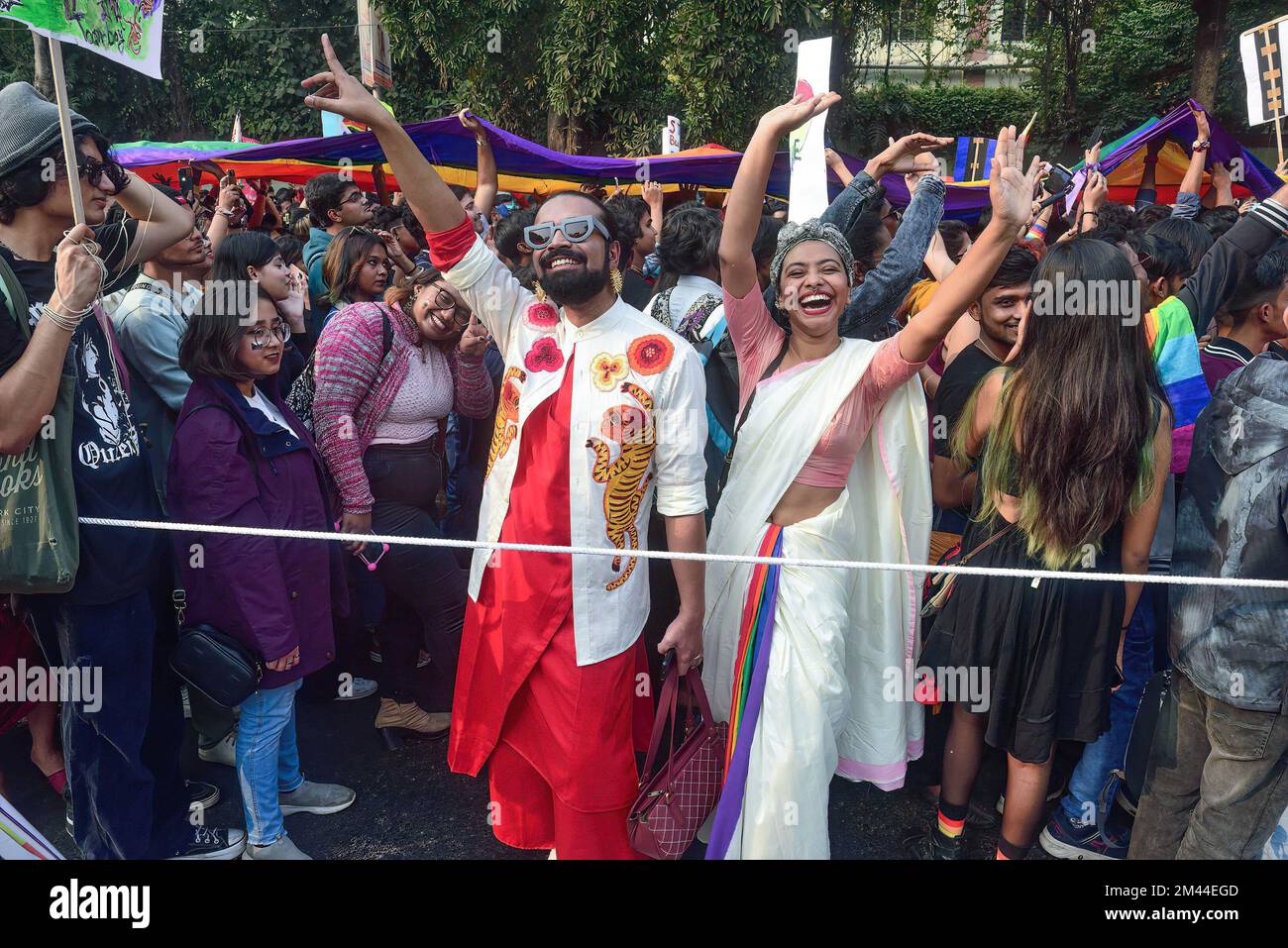 Kolkata, India. 18th Dec, 2022. Participants seen dancing during the ...