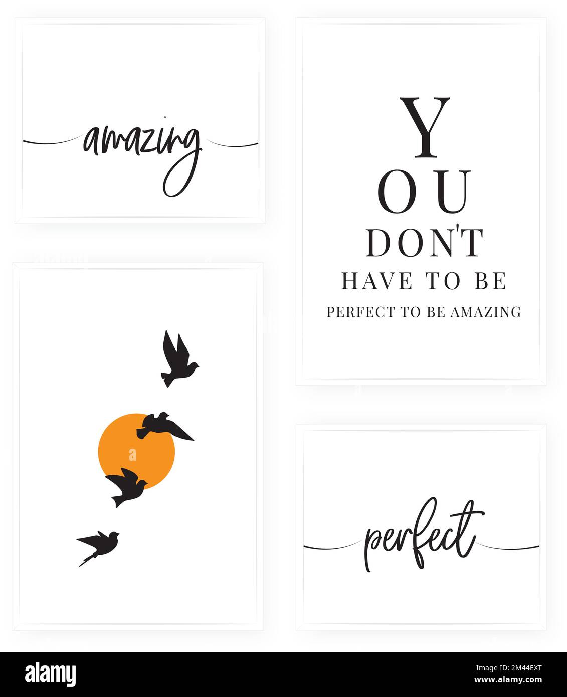 You Dont Have To Be Perfect To Be Amazing Vector Minimalist Poster
