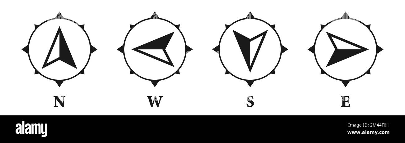 Vintage marine wind rose, nautical chart. Monochrome navigational ...