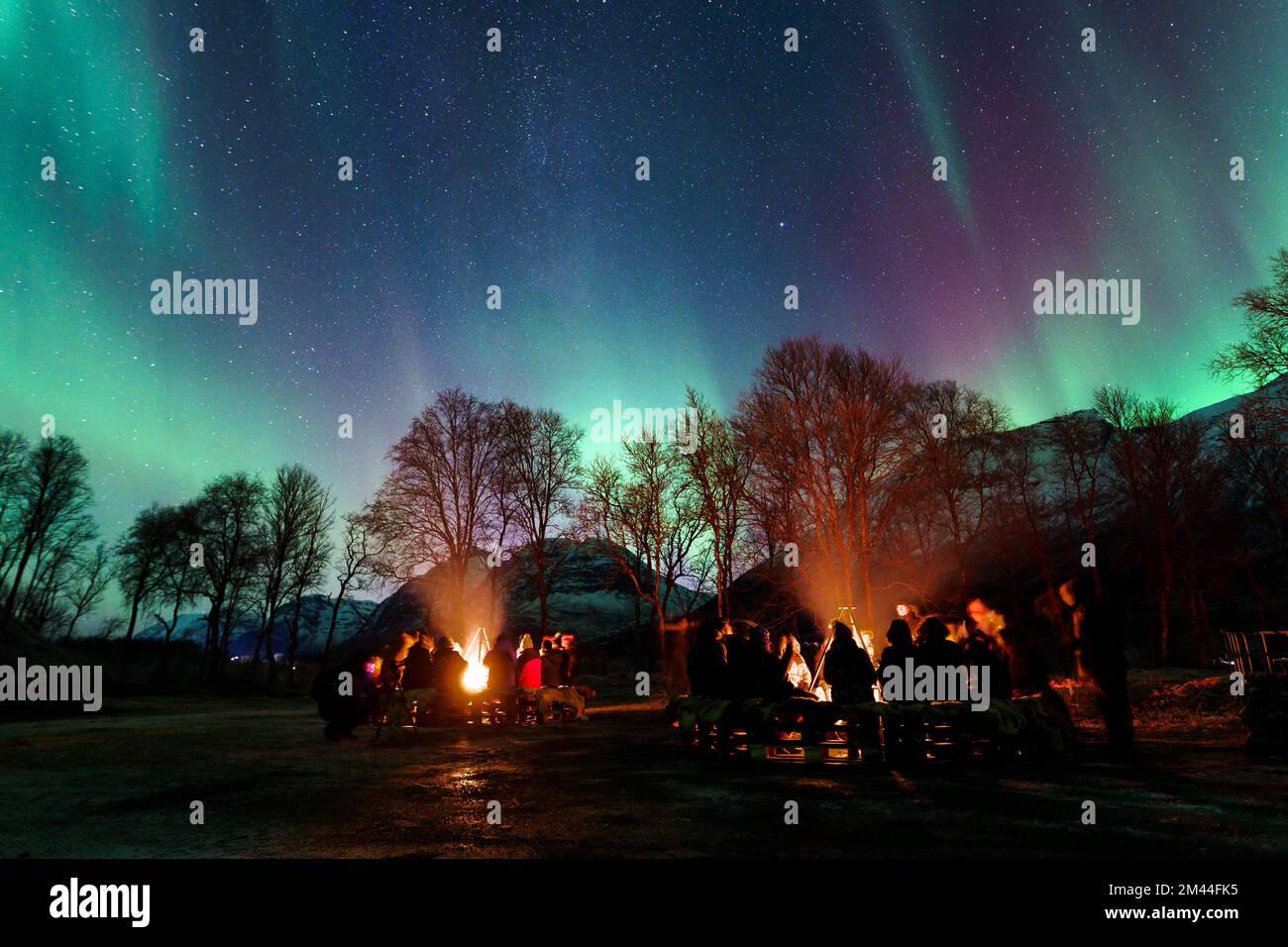 Northern Lights Display Stock Photo - Alamy