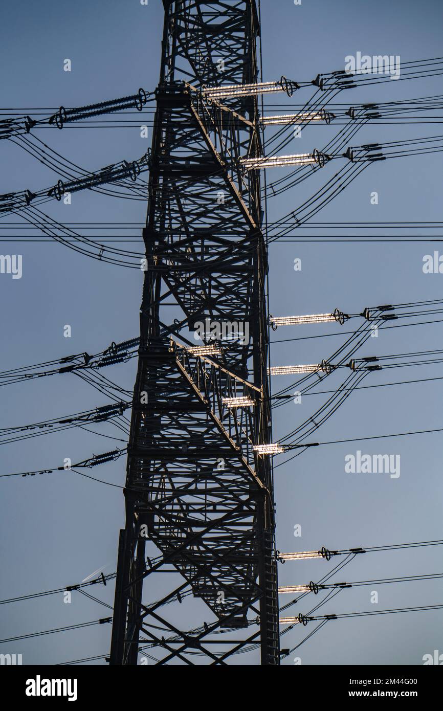 380 kV plant, switchgear, of the transmission grid operator Amprion, in ...