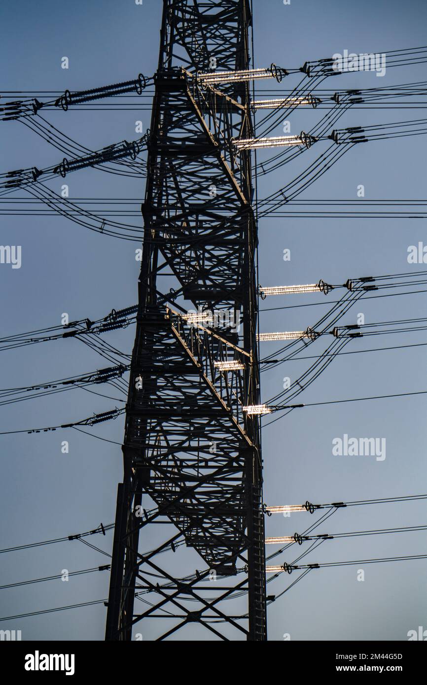 380 kV plant, switchgear, of the transmission grid operator Amprion, in ...