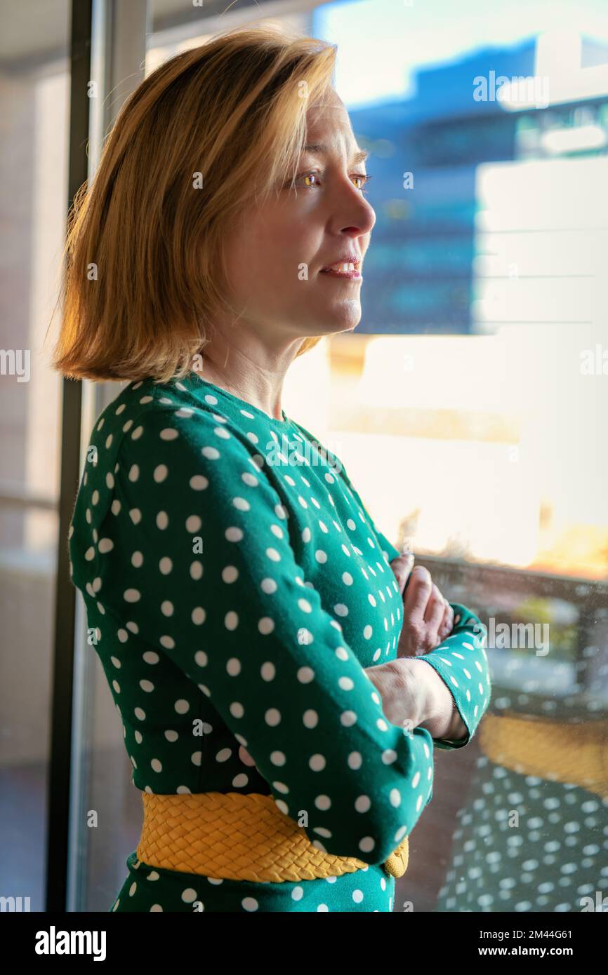 The mayor of Boise Idaho states out a window Stock Photo - Alamy