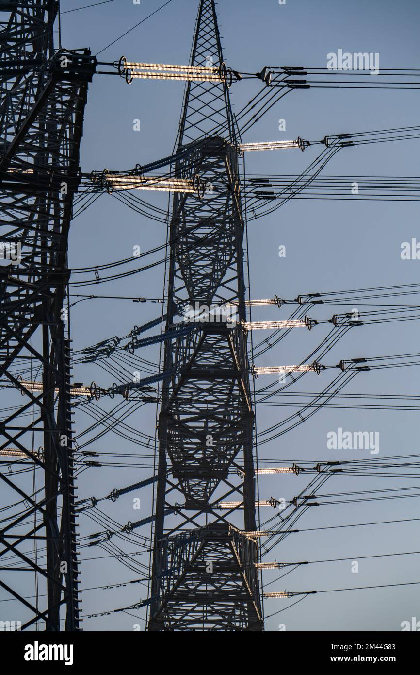 380 kV plant, switchgear, of the transmission grid operator Amprion, in ...