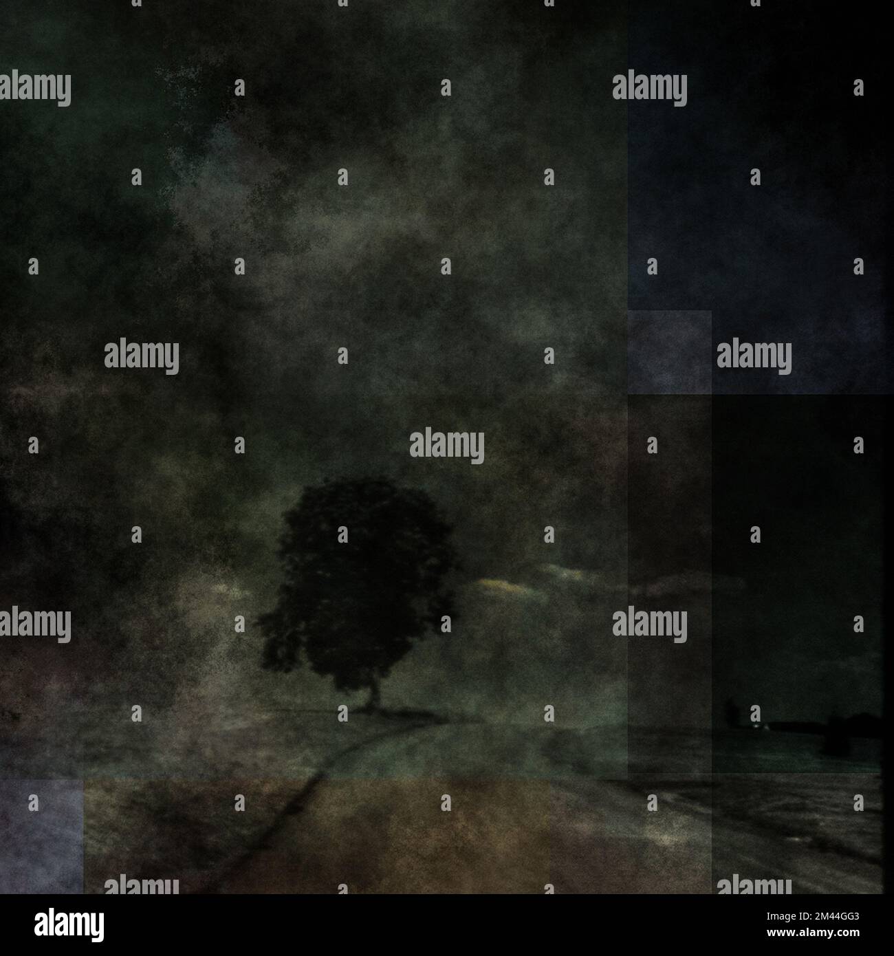 Muted nature. Modern art. 3D rendering Stock Photo - Alamy