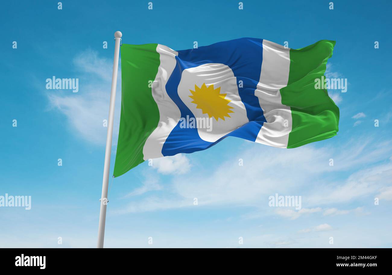 official flag of Orocovis, Puerto Rico untied states of America at ...