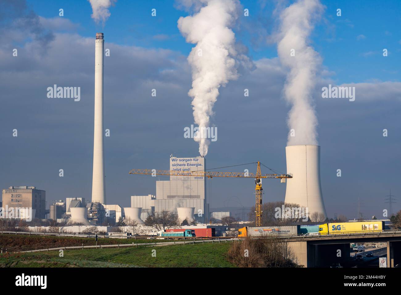 The STEAG combined heat and power plant in Herne-Baukau, hard coal ...