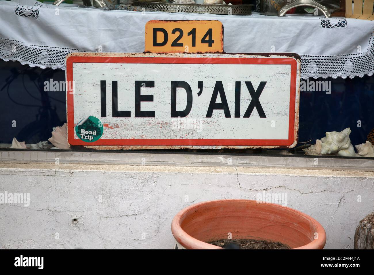 maritime, Sign Ile D'Aix, Charente Nouvelle-Aquitaine France Stock ...