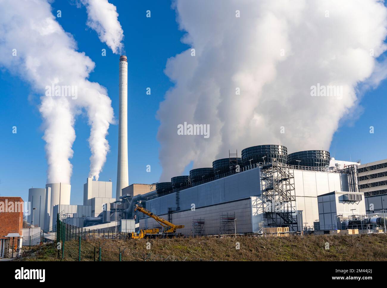 The STEAG combined heat and power plant in Herne-Baukau, hard coal ...