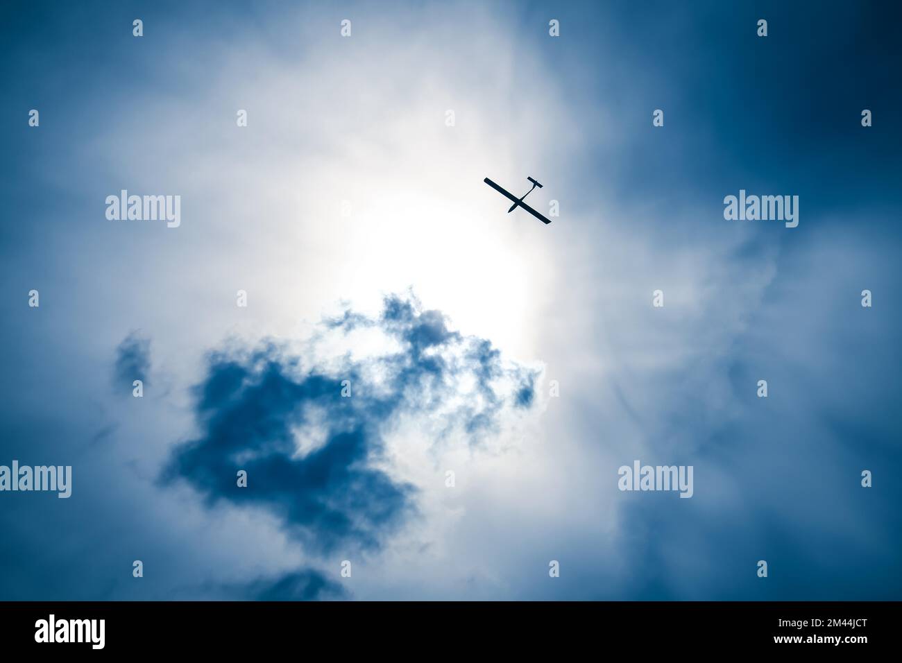 Glider on the background Stock Photo - Alamy