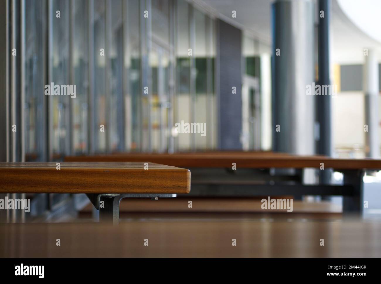 Large wooden tables hi-res stock photography and images - Alamy