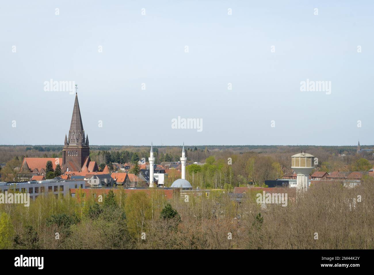 Beringen. Limburg - Belgium 11-04-2022. A gothic Catholic cathedral and ...