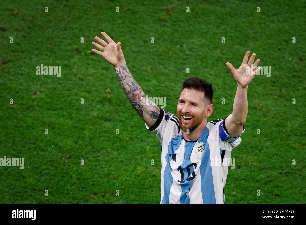 Lusail, Catar. 18th Dec, 2022. Argentina captain Lionel MESSI ...