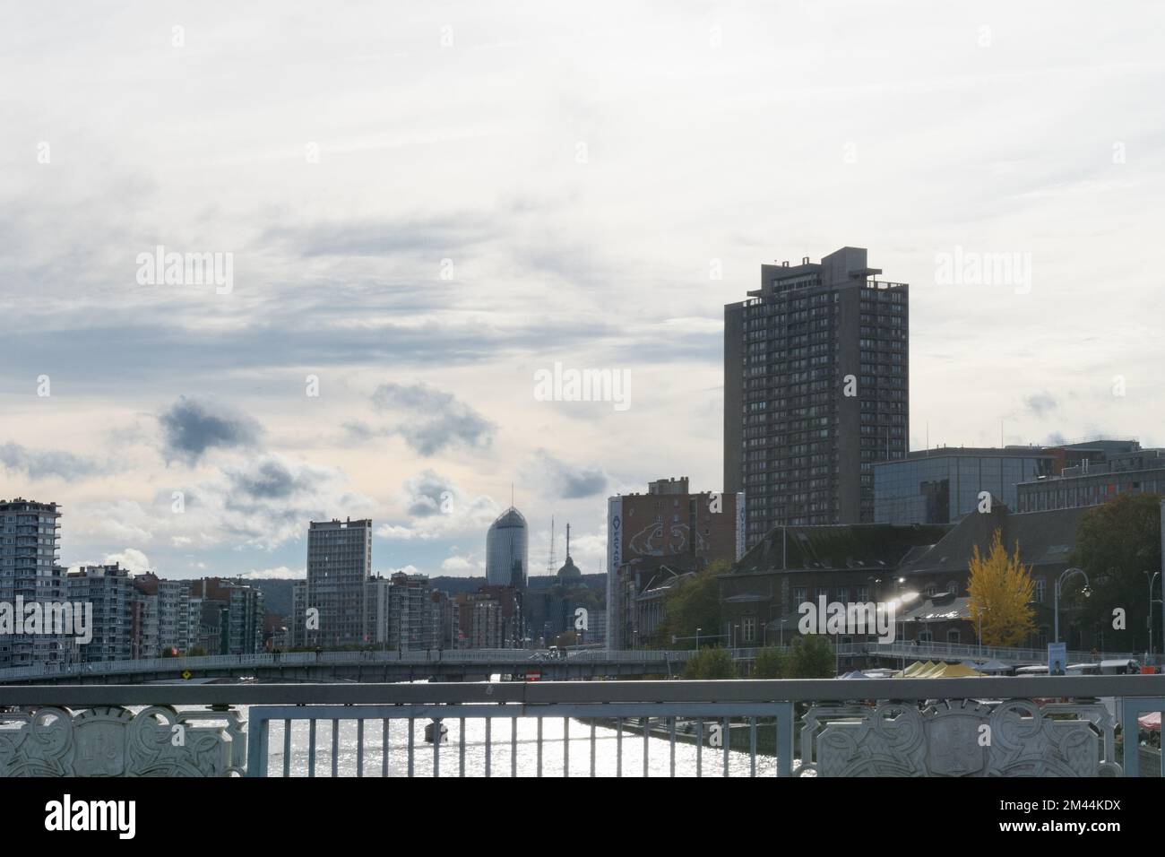 Liege. Wallonia - Belgium 31-10-2021. Architectural buildings and ...
