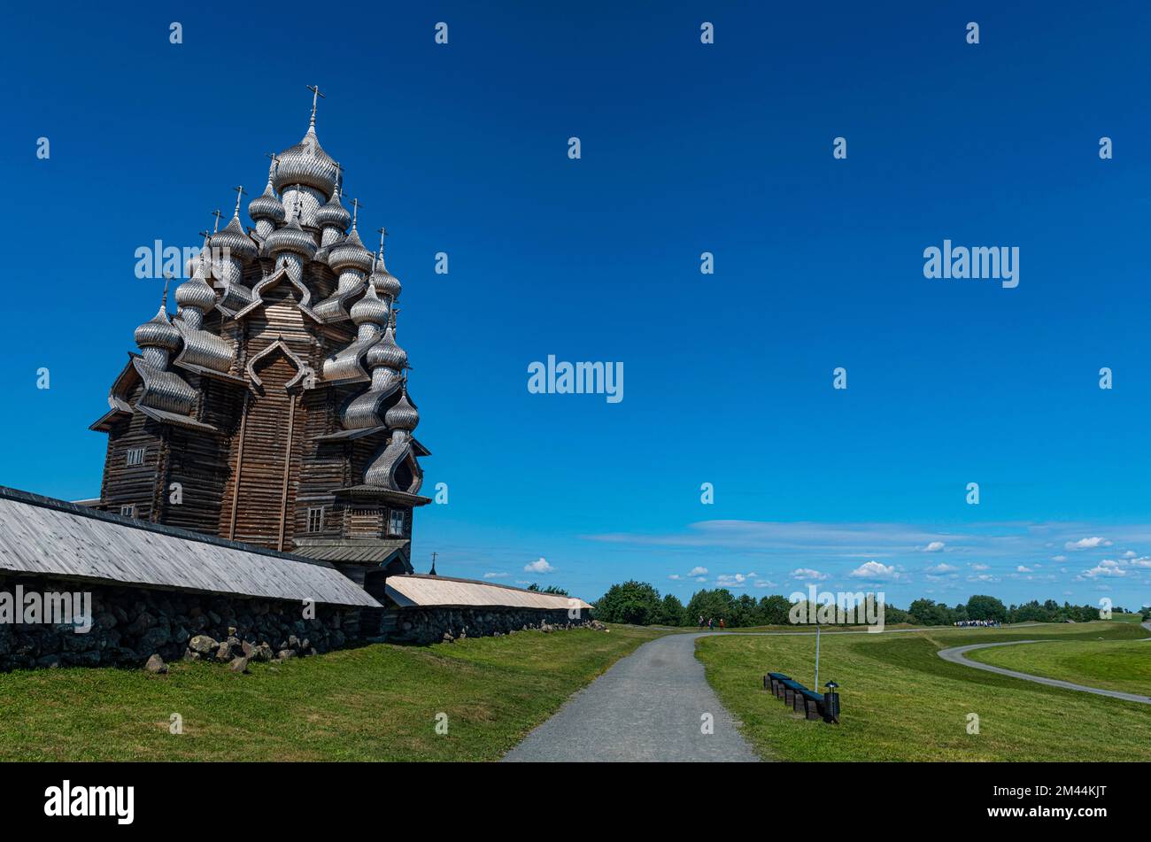 Kizhi Pogost, Transfiguration church, Unesco site Kizhi island, Karelia ...
