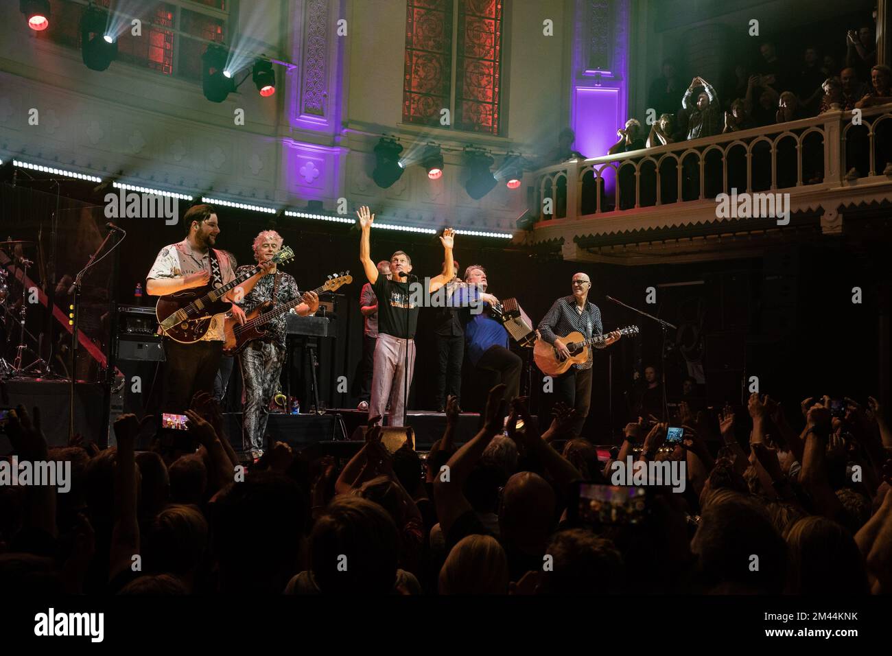 AMSTERDAM - Frontman Huub van der Lubbe of De Dijk during an intimate ...
