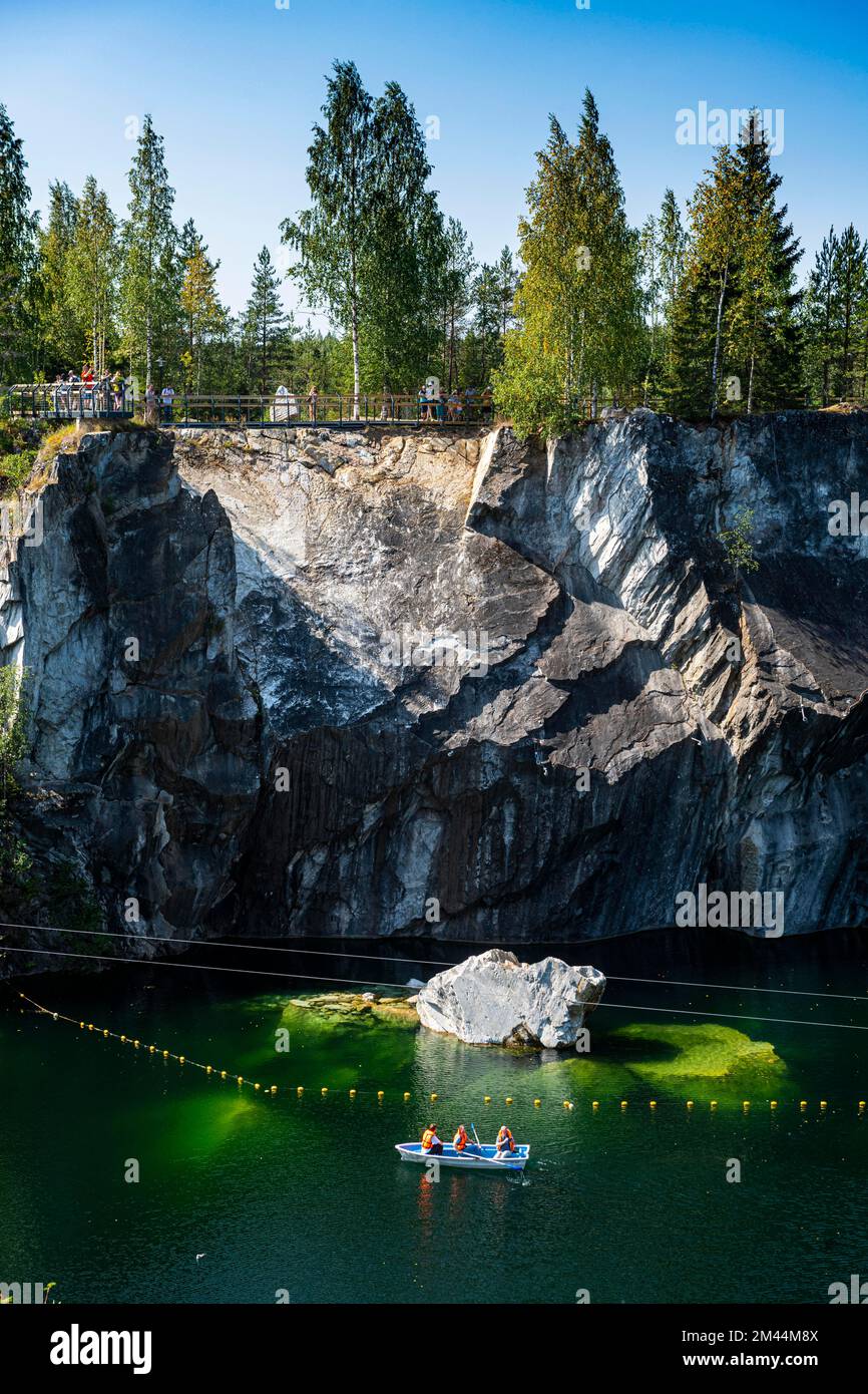 Ruskeala, marble canyon, Karelia, Russia Stock Photo - Alamy