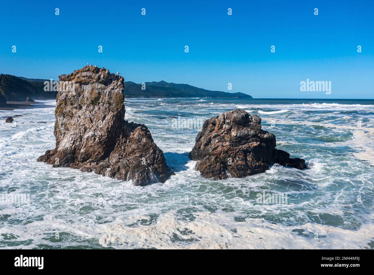 Aerial of a rocky outcrop, Cape giant, Sakhalin, Russia Stock Photo - Alamy