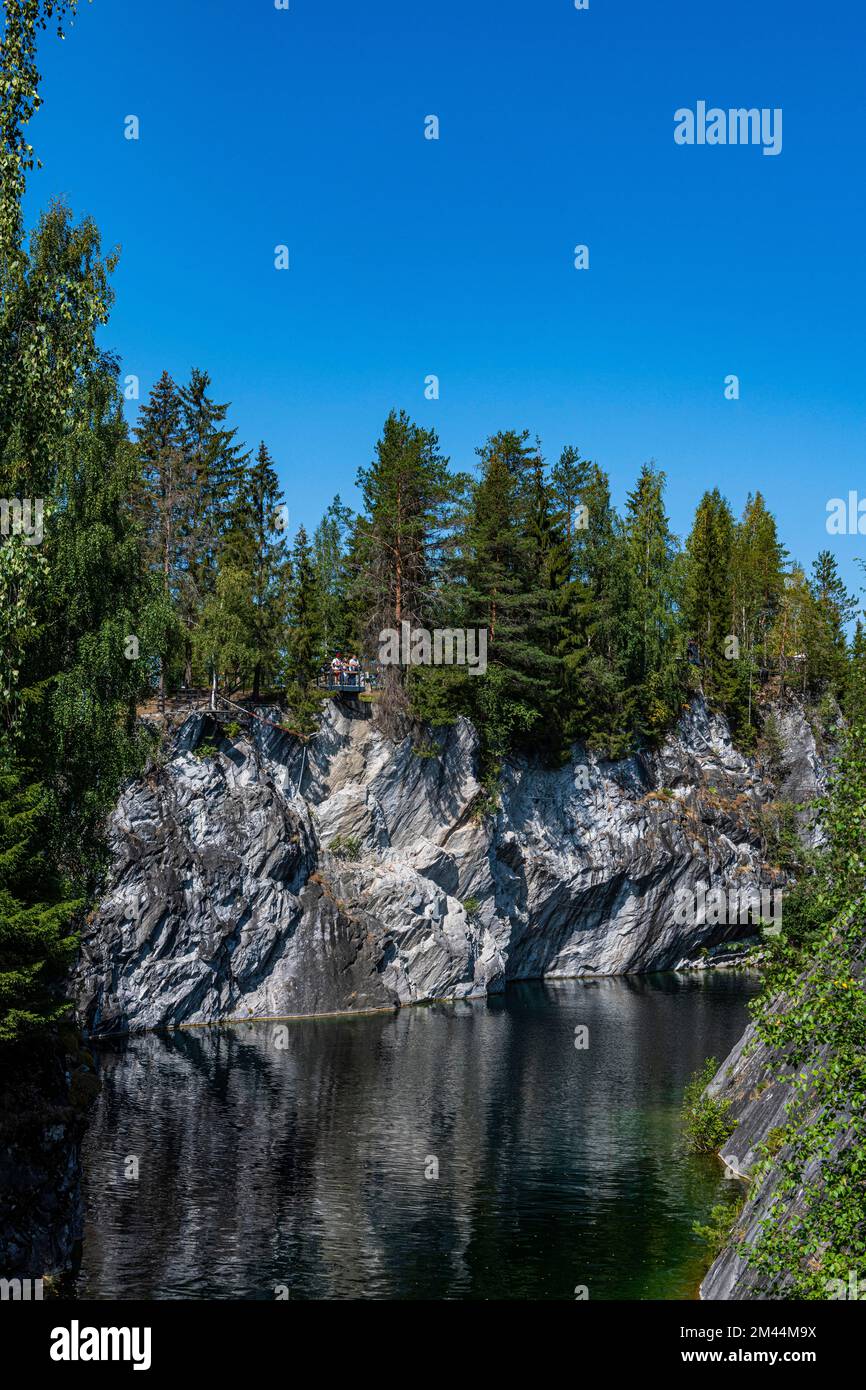 Ruskeala, marble canyon, Karelia, Russia Stock Photo - Alamy