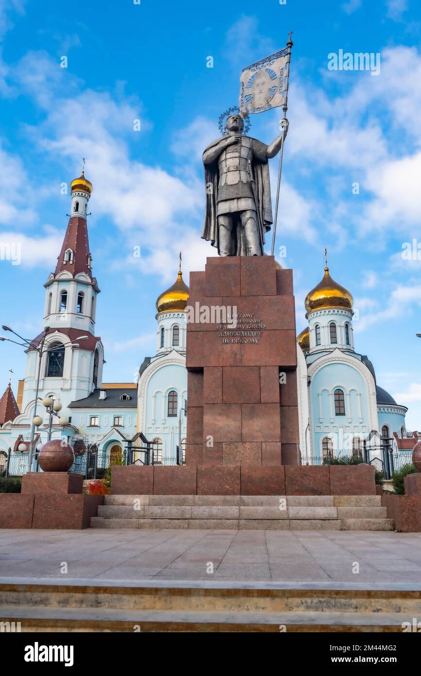 Monument to Alexander Nevsky, Chita, Zabaykalsky Krai, Russia Stock ...