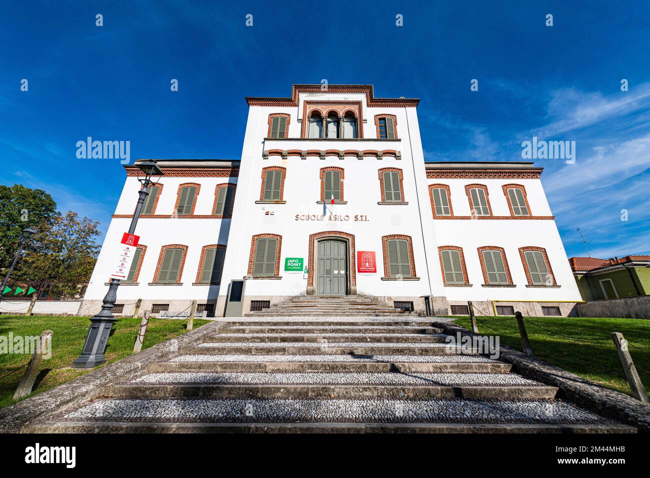 Old school house, Unesco world heritage site "company town". Crespi dÂ ...