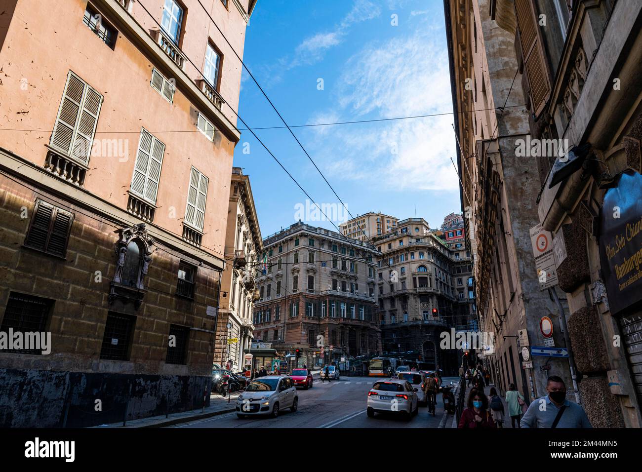Palacial building, Unesco world heritage site Genoa, Italy Stock Photo ...