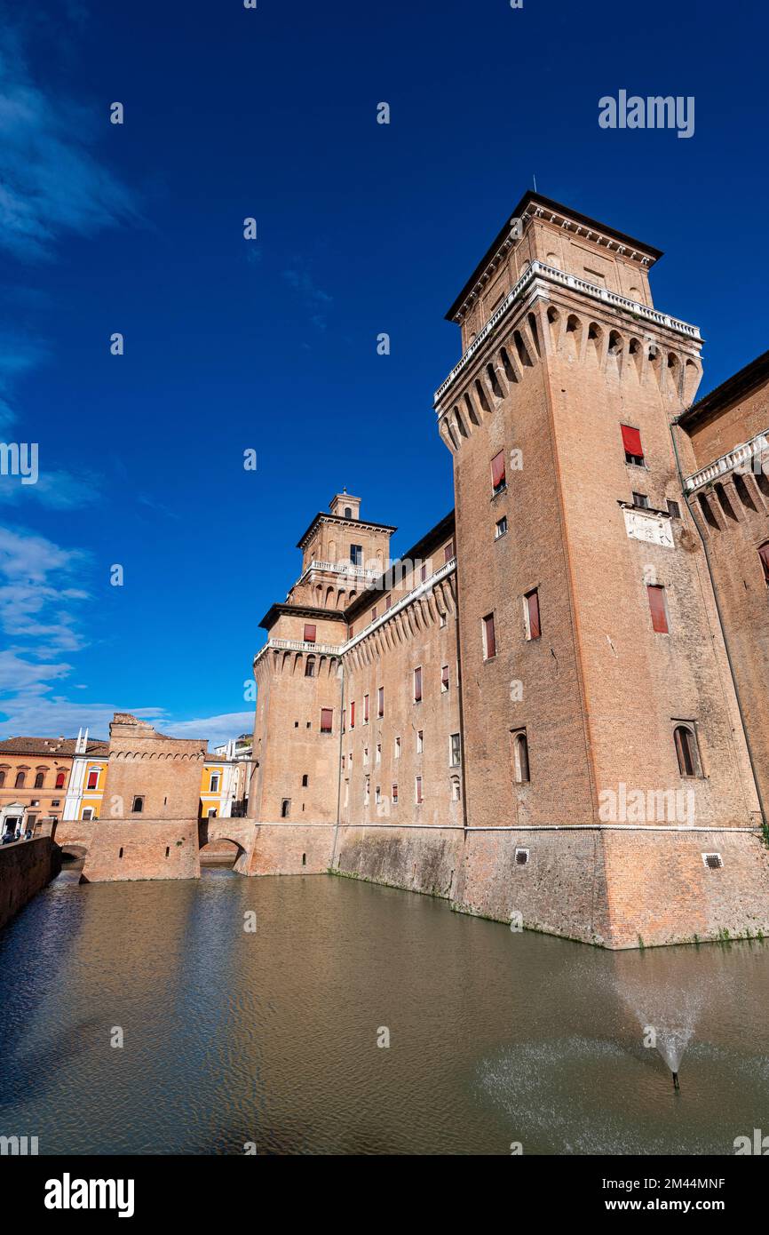 Este castle, Unesco world heritage site Ferrara, Italy Stock Photo - Alamy