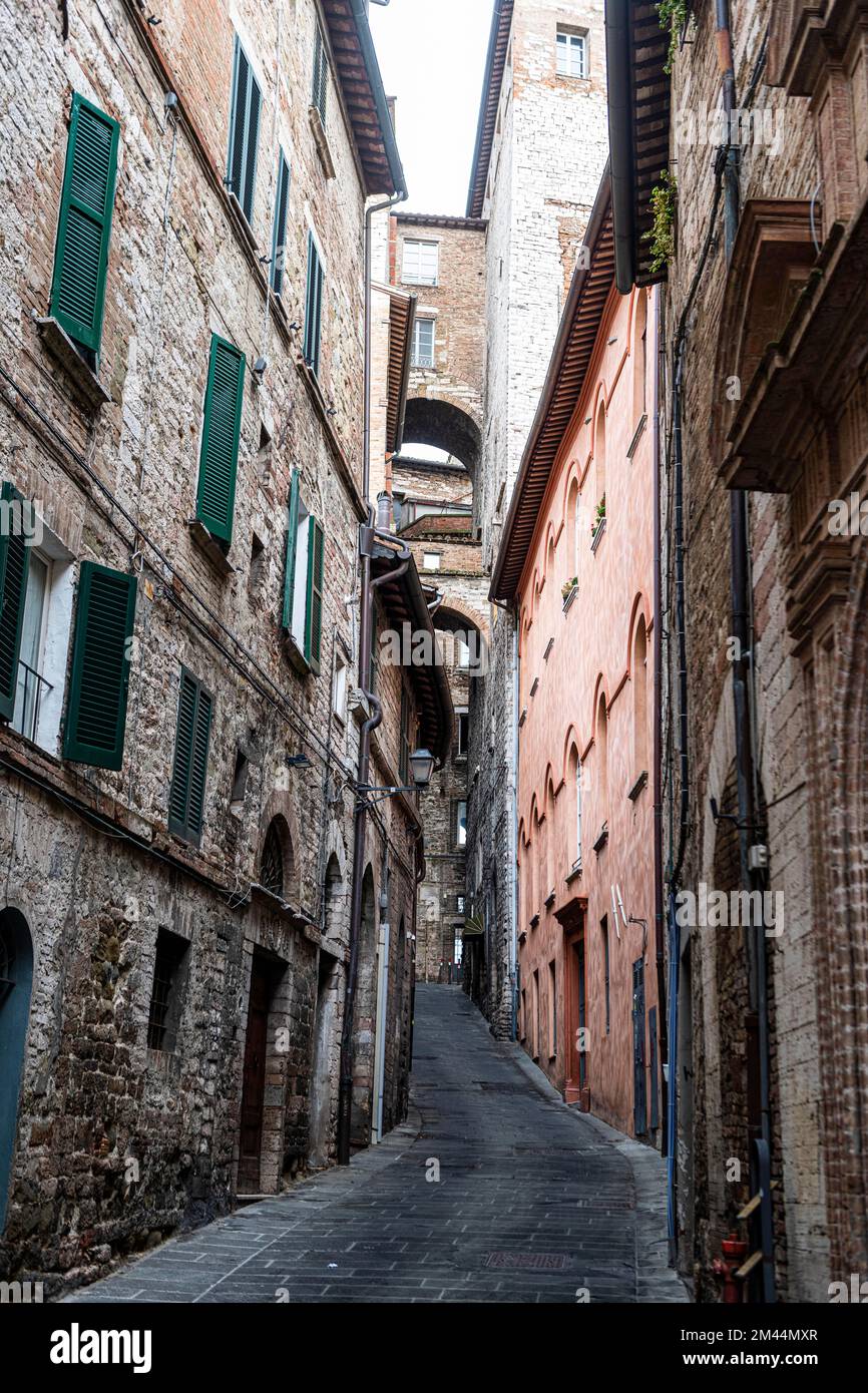 Historic center of Perugia, Italy Stock Photo - Alamy