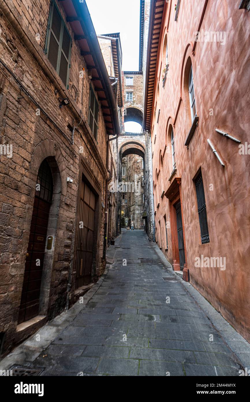 Historic center of Perugia, Italy Stock Photo - Alamy