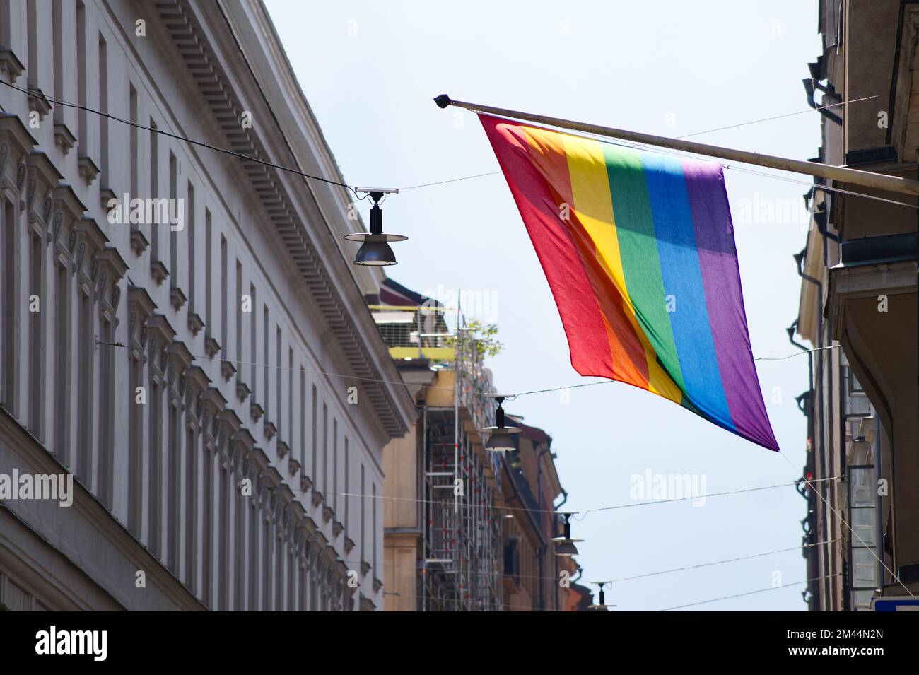 Flags on buildings hi-res stock photography and images - Alamy