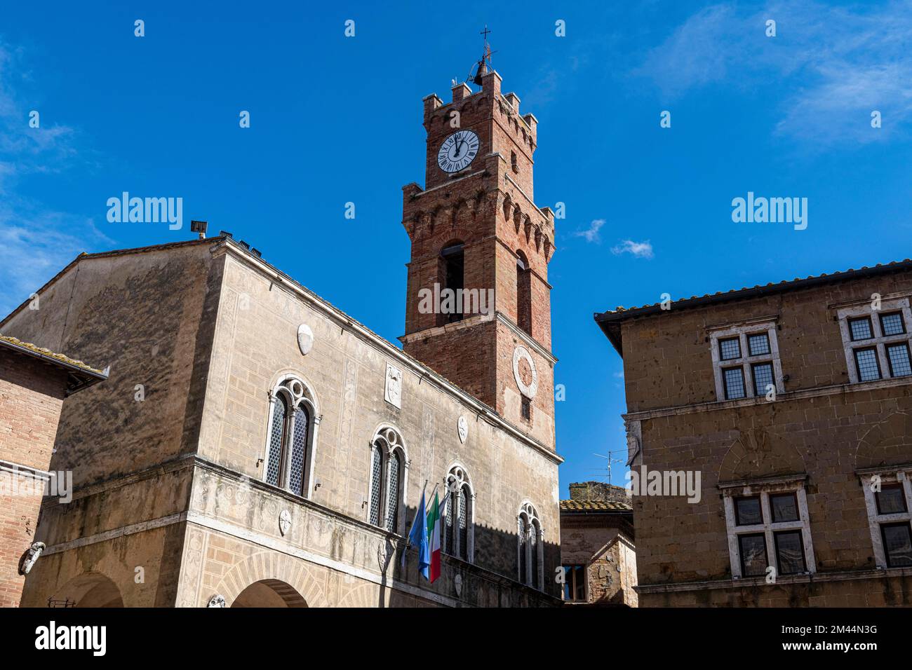Unesco world heritage site Historic village of Pienza Italy Stock Photo ...