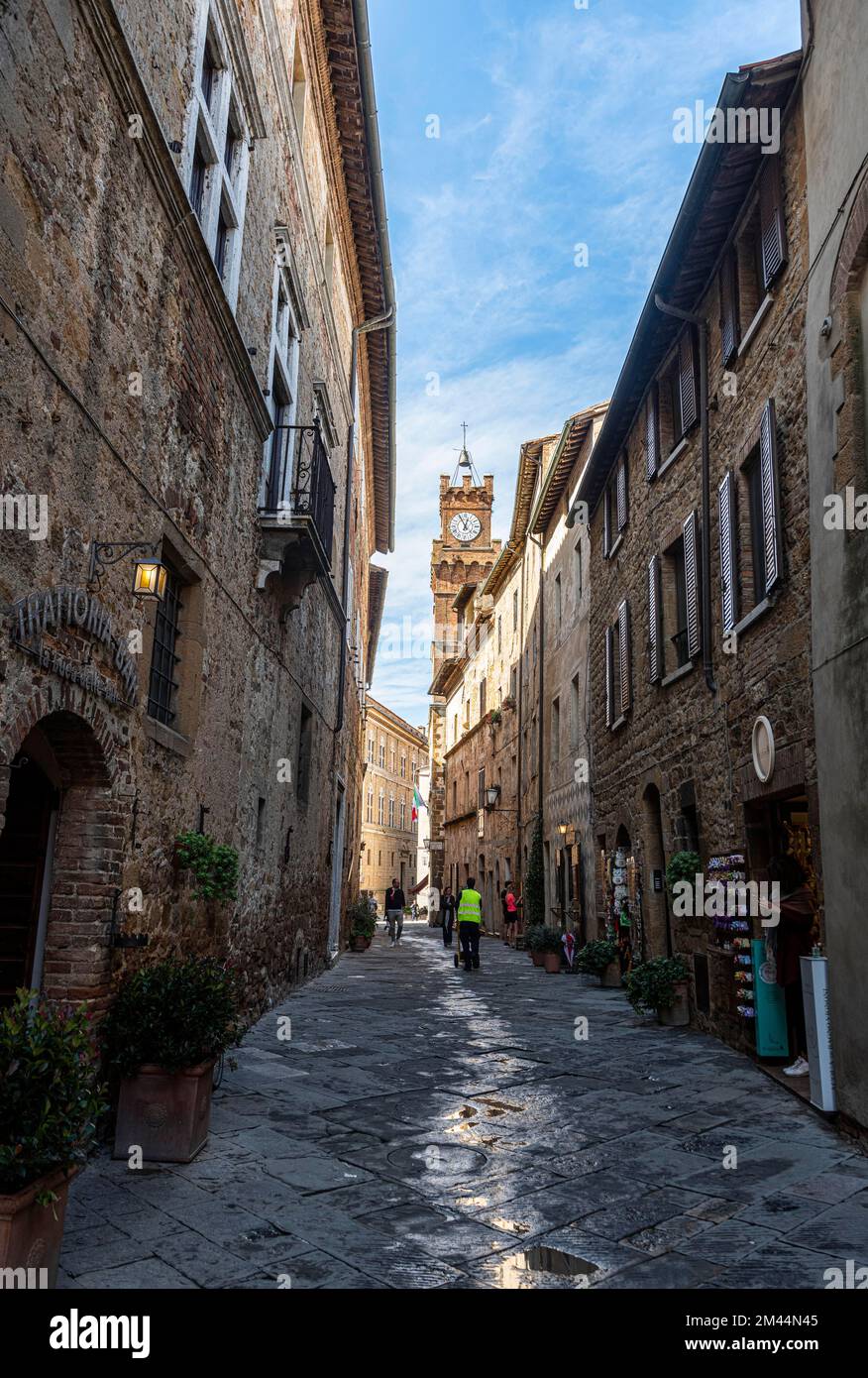 Unesco world heritage site Historic village of Pienza Italy Stock Photo ...