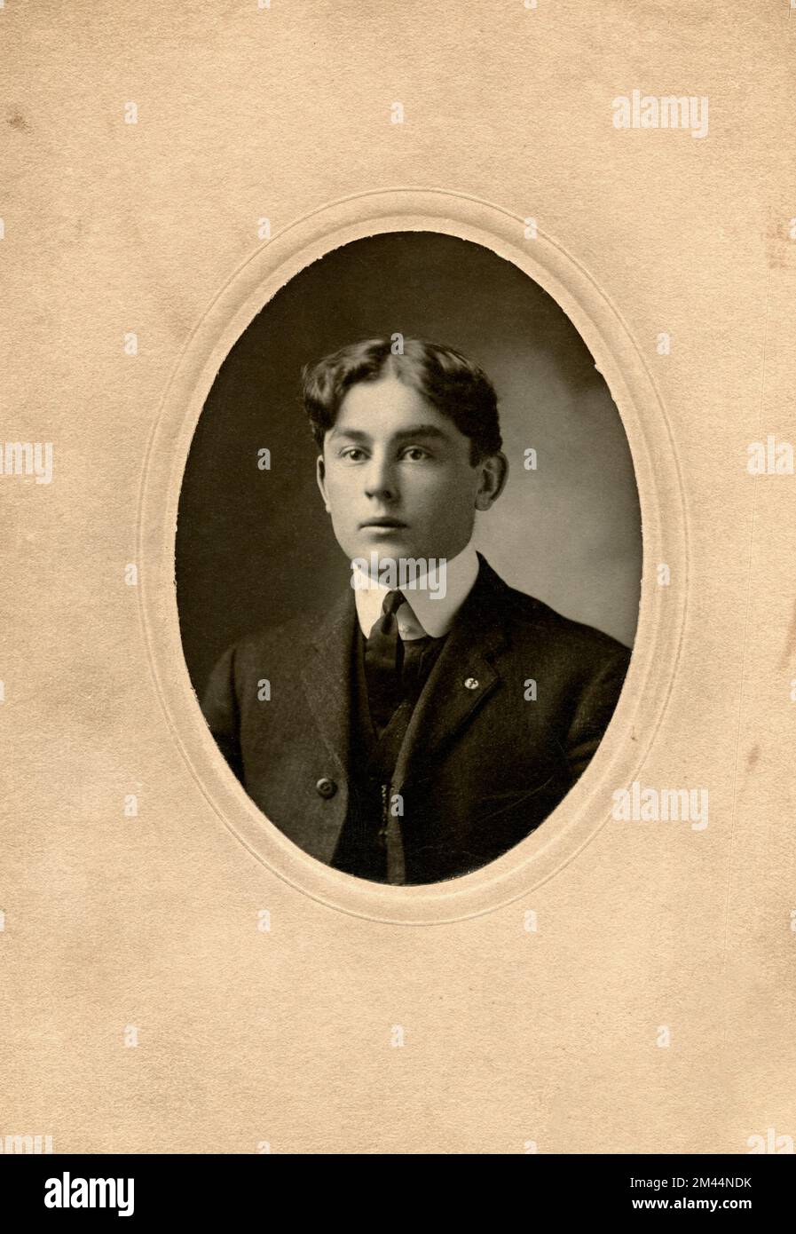 Young German American man, circa 1900, Minnesota Stock Photo - Alamy