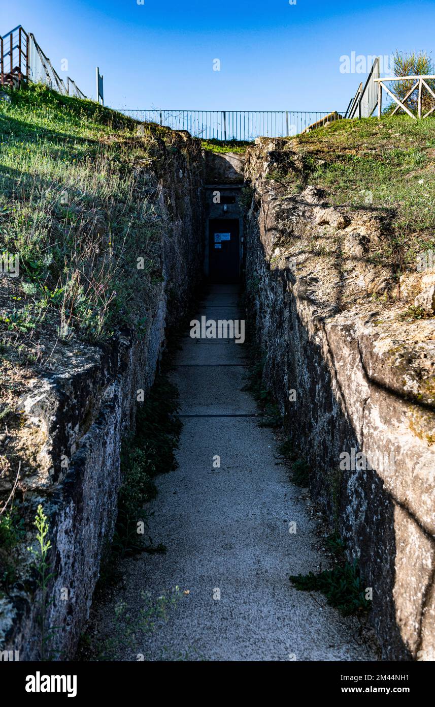 Necropolis of Tarchuna, Unesco world heritage site Tarquinia, Italy ...