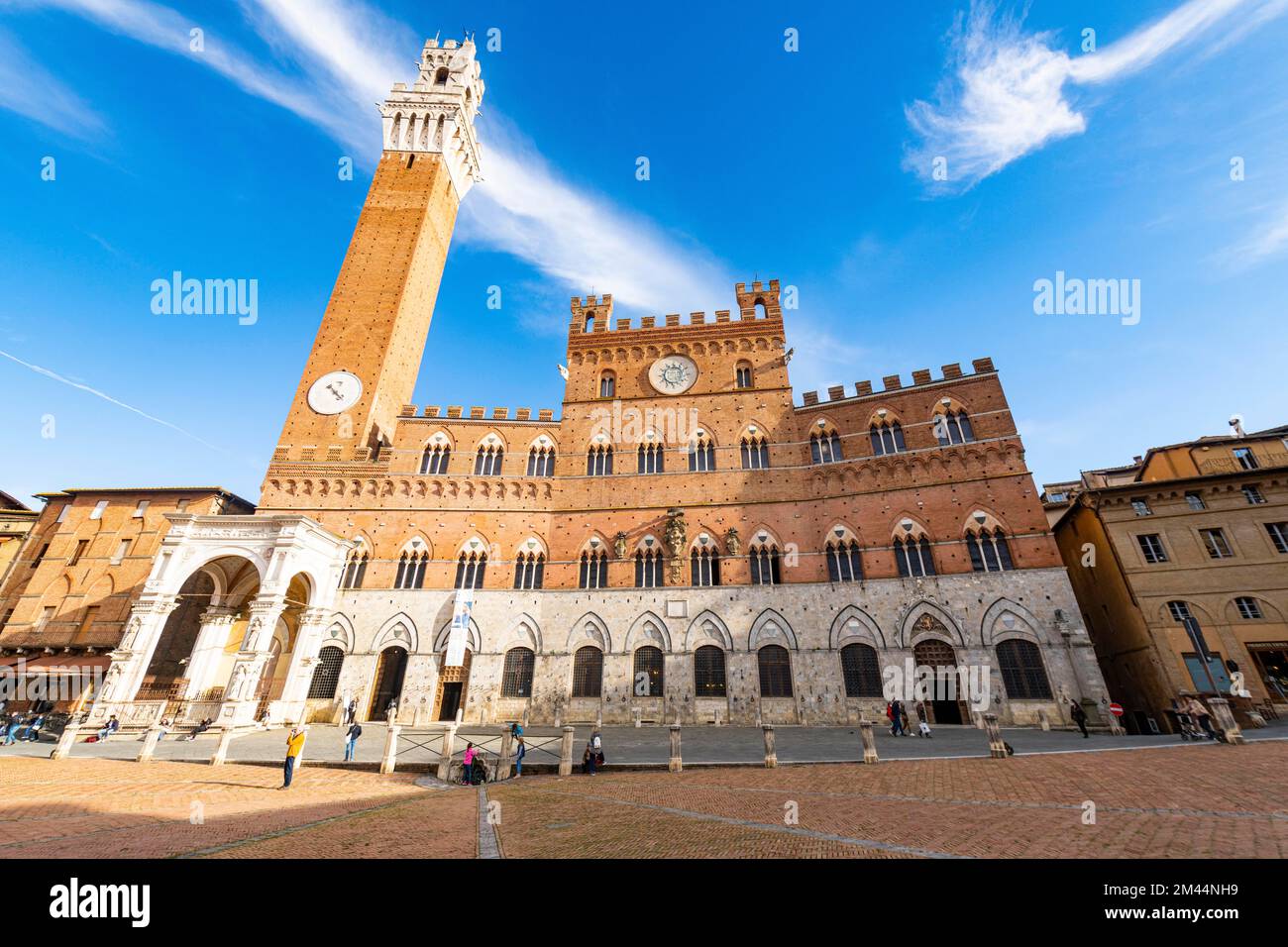 Piazza del Campo, main square in the Unesco world heritage site Siena ...