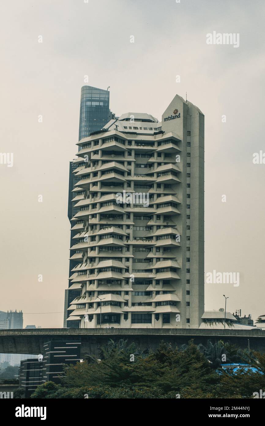 A vertical of Intiland Tower Corporate office in South Jakarta Stock ...