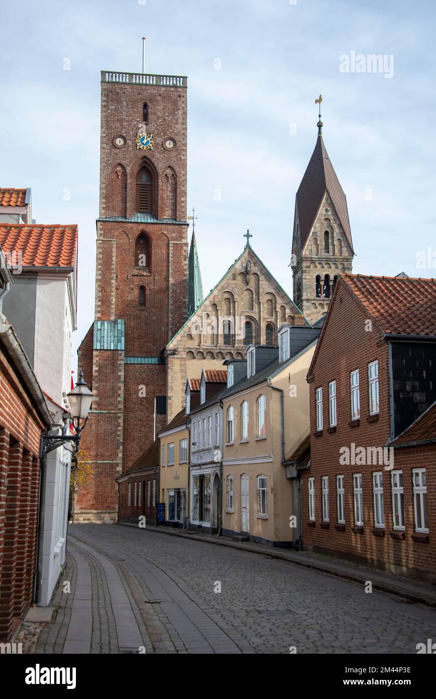Ribe Cathedral, Denmark's oldest town, Ribe, Jutland, Denmark Stock ...