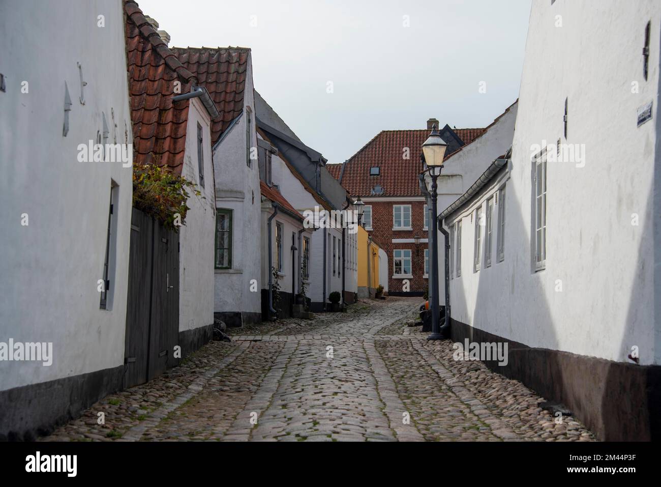 Historic alley in Ribe, Denmark's oldest town, Ribe, Jutland, Denmark ...