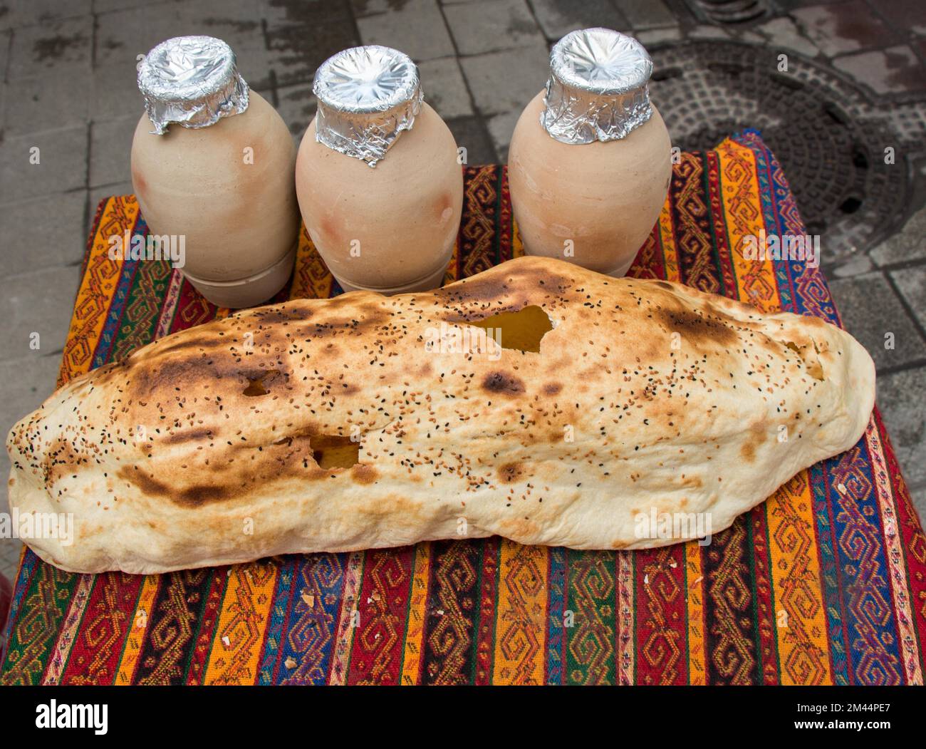 Traditional Turkish style made bread loaf Stock Photo - Alamy