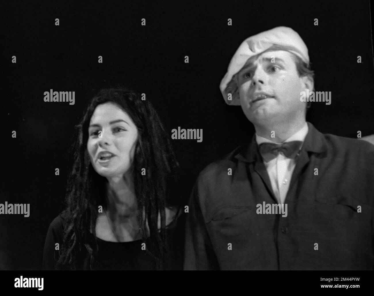 The cabaret artist Dietrich Kittner, shown here in 1963 with the ...