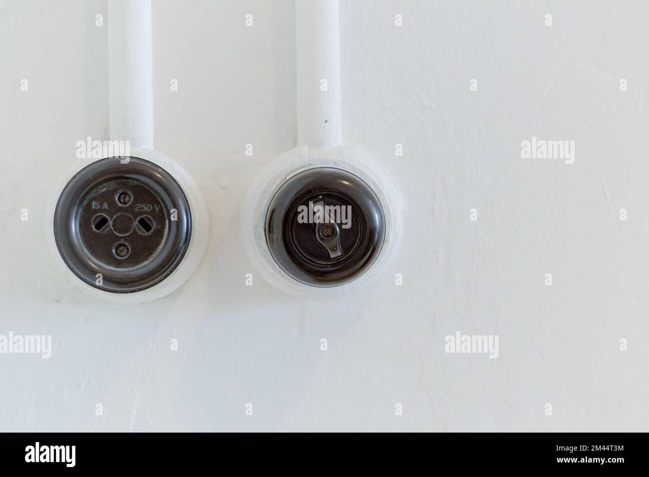 Old fashioned power switch hi-res stock photography and images - Alamy