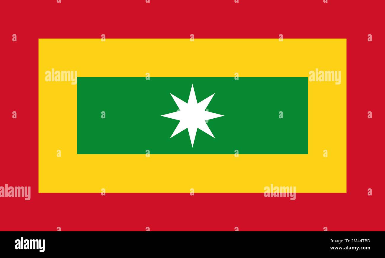 Top view of retro flag Barranquilla Colombia with grunge texture ...