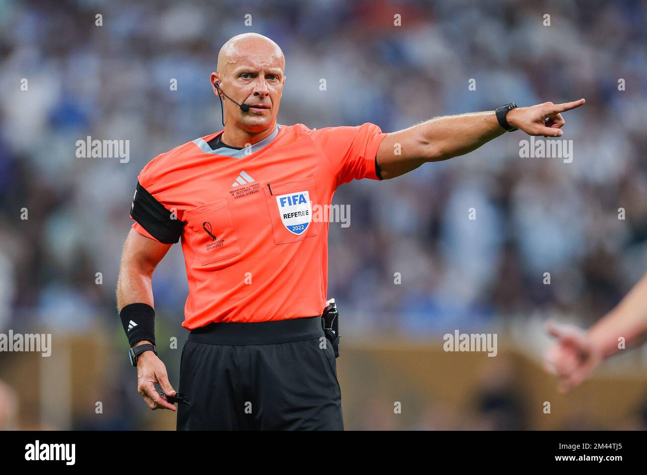 Doha, Qatar. 18th Dec, 2022. Szymon Marciniak Polish referee during the ...
