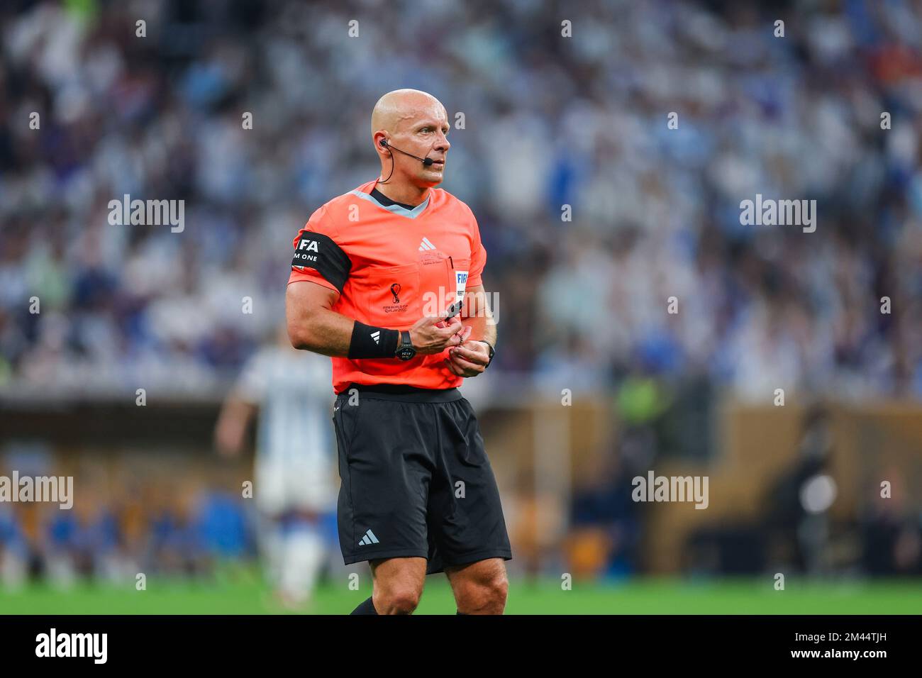 Doha, Qatar. 18th Dec, 2022. Szymon Marciniak Polish referee during the ...