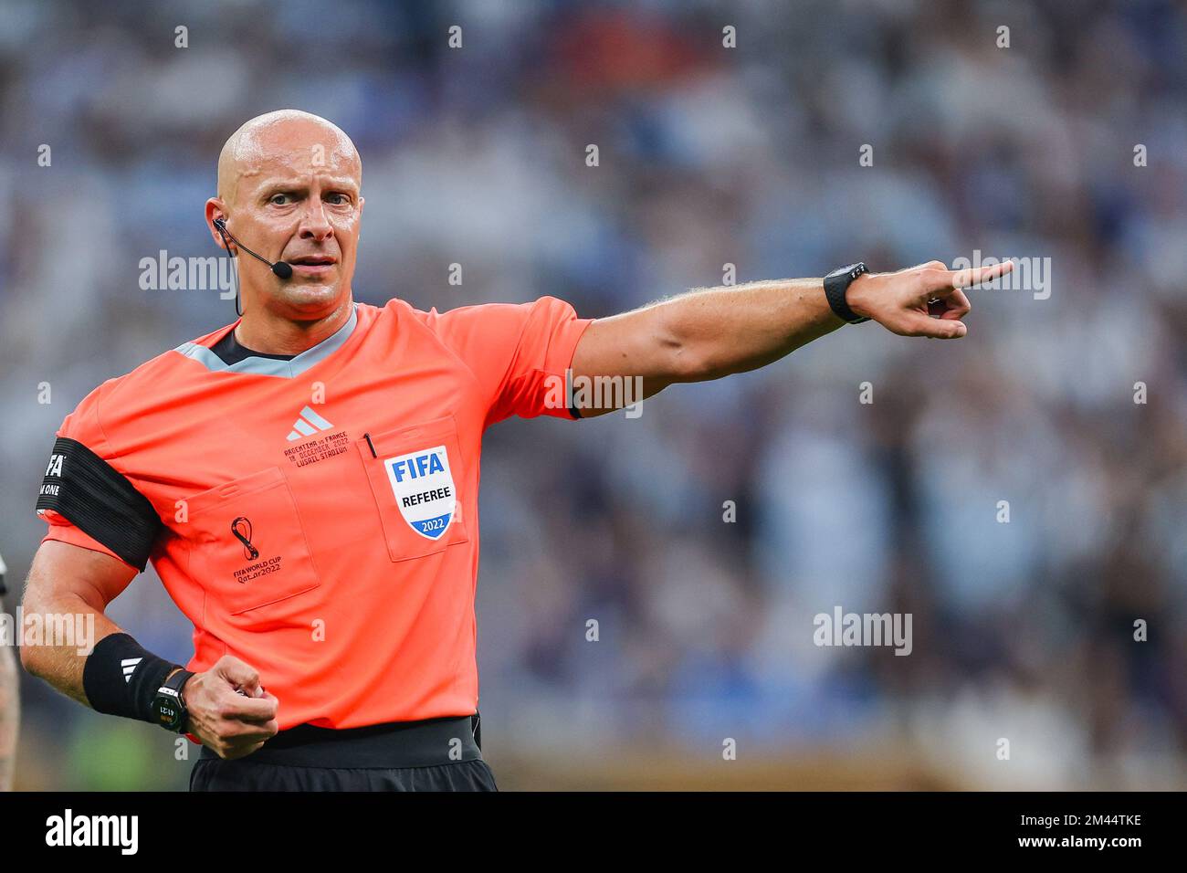 Doha, Qatar. 18th Dec, 2022. Szymon Marciniak Polish referee during the ...