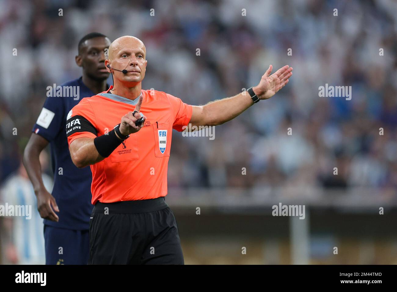 Doha, Qatar. 18th Dec, 2022. Szymon Marciniak Polish referee during the ...